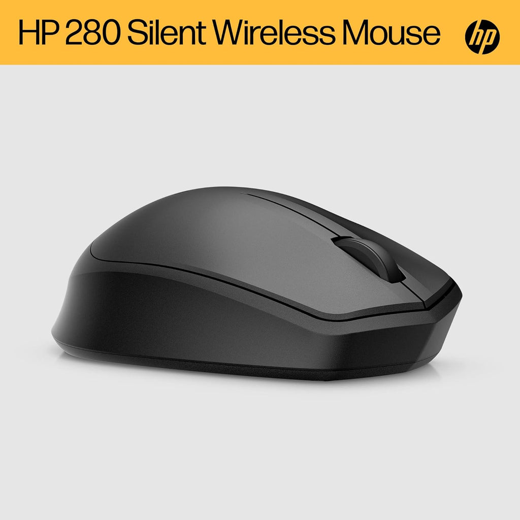 HP 280 Silent Wireless Mouse - Blue Optical Technology, 1600 DPI, Ergo ...