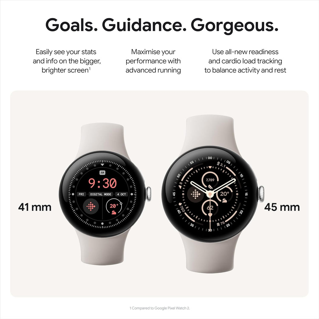 Google Pixel Watch 3 (45mm, LTE) – Heart Rate Tracking, Advanced ...