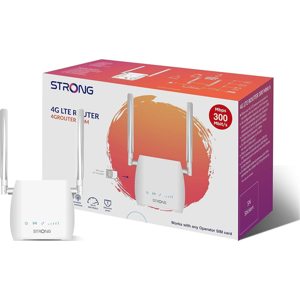 STRONG 4G LTE Mini Wi-Fi Router - CAT 4, N300, SIM Slot, LAN Port, Zer ...