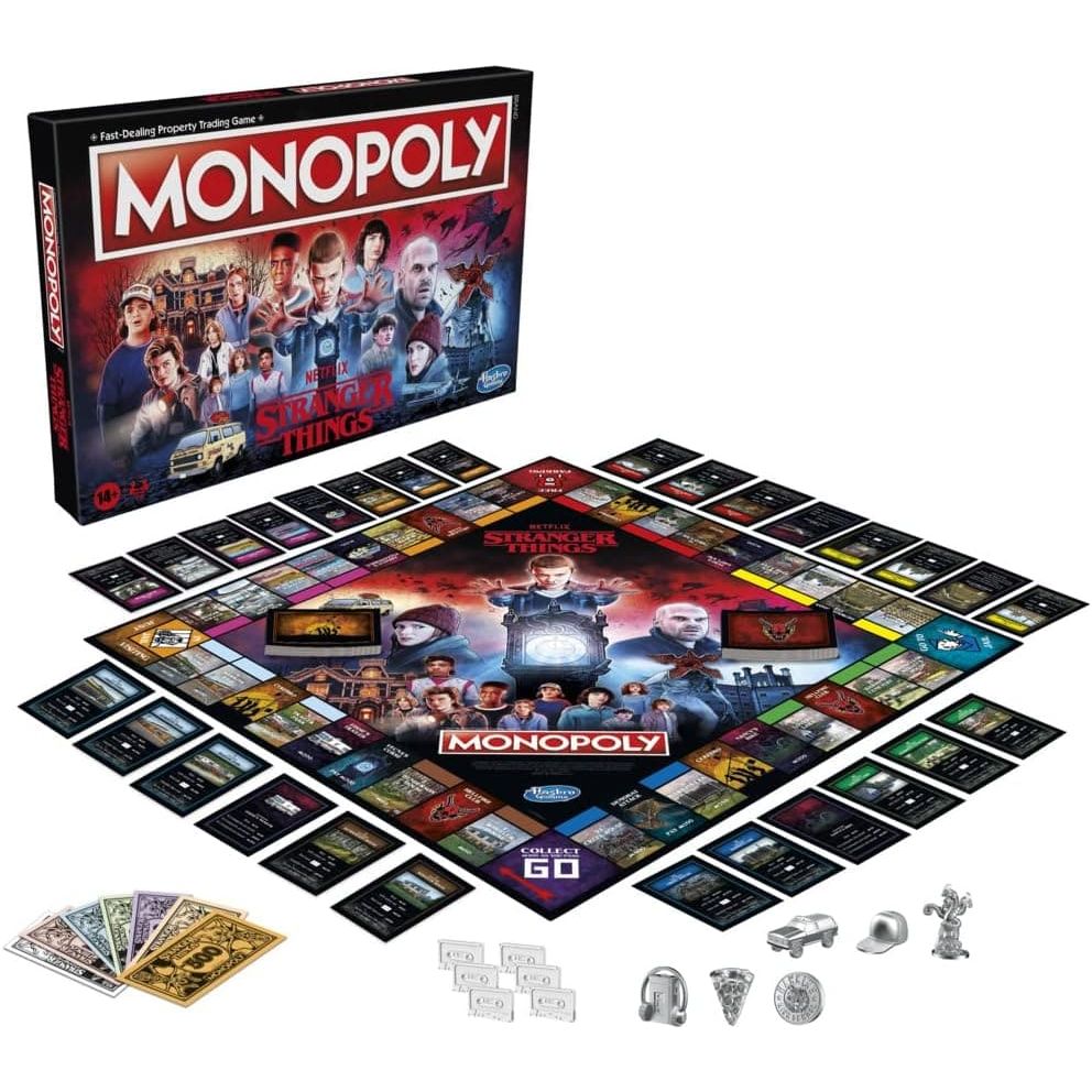 Hasbro Monopoly: Netflix Stranger Things Edition – Board Game for Teen ...