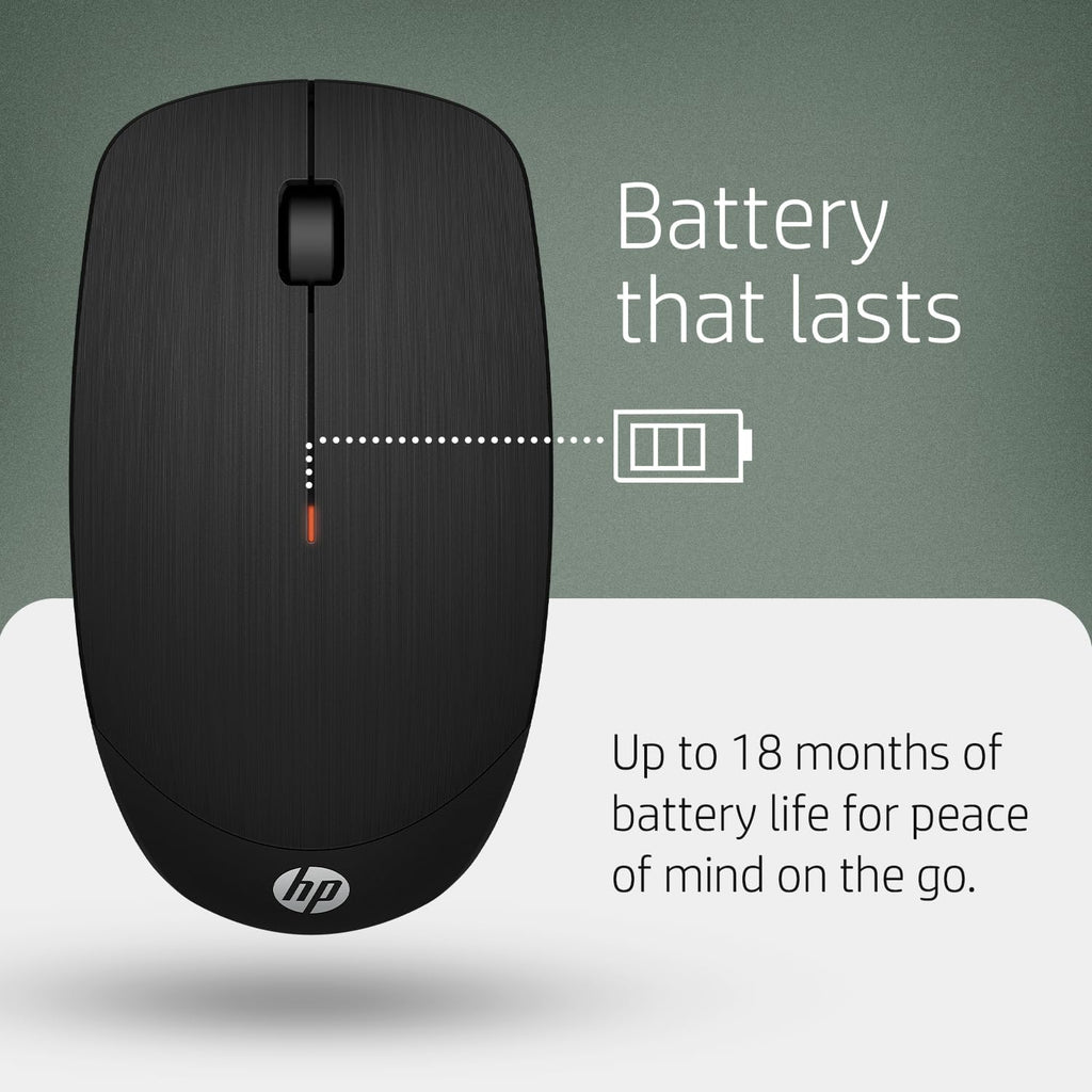 HP Wireless Mouse X200 – 2.4GHz with USB Receiver, 18-Month Battery ...