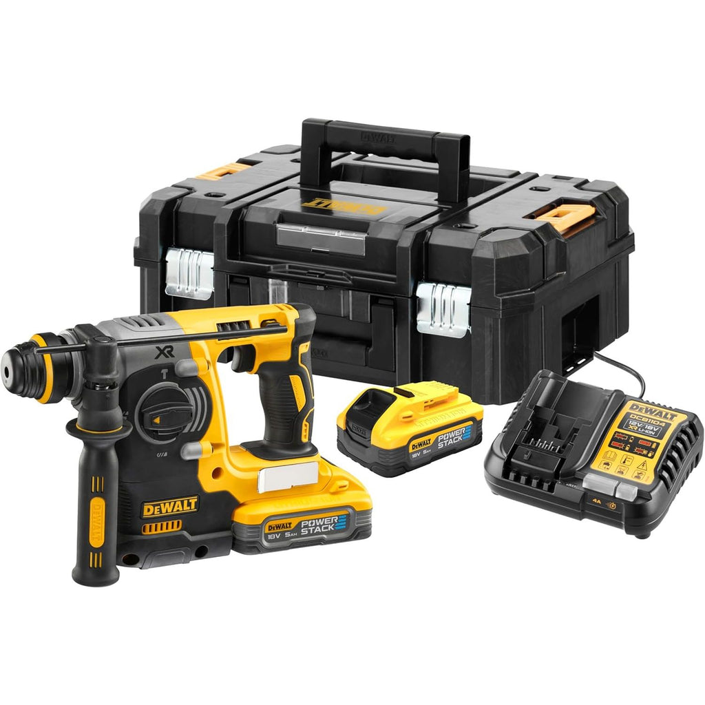 DEWALT DCH273 18v XR Cordless Brushless SDS Plus Hammer Drill 2 x 5ah ...