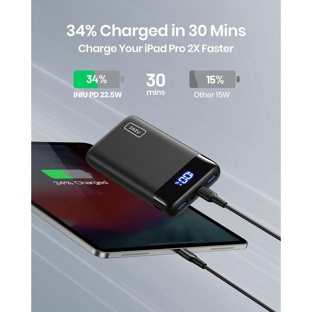 Iniu B5 Power Bank 20000mAh - Black | Gadcet UK Portable Power Banks £ ...