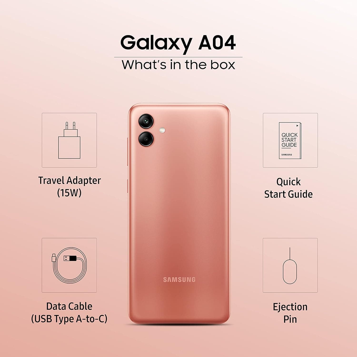 Samsung Galaxy A04 (4G) - 64GB Storage - 4GB RAM - 5000mAh - Dual Sim ...