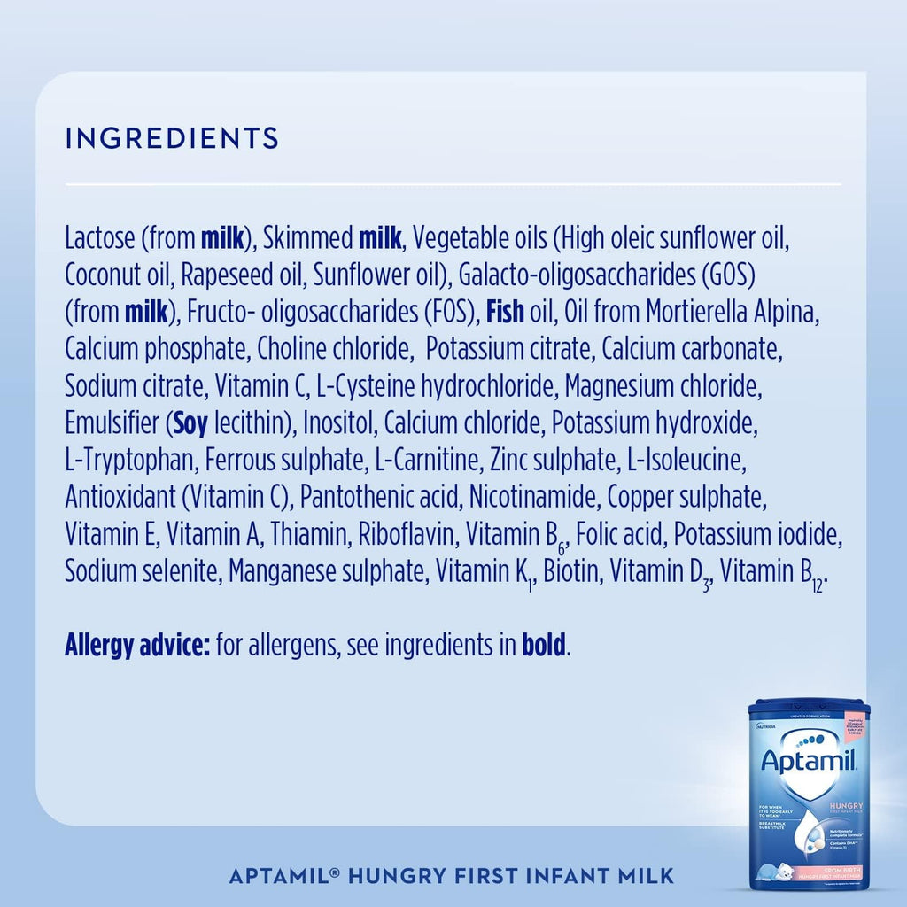 Aptamil Advanced 1 First Infant Baby Milk Powder Formula, from Birth ...