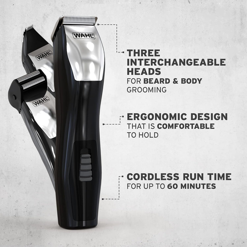 Wahl Groomsman 8-in-1 Multigroomer for Men - Face & Body Trimming ...