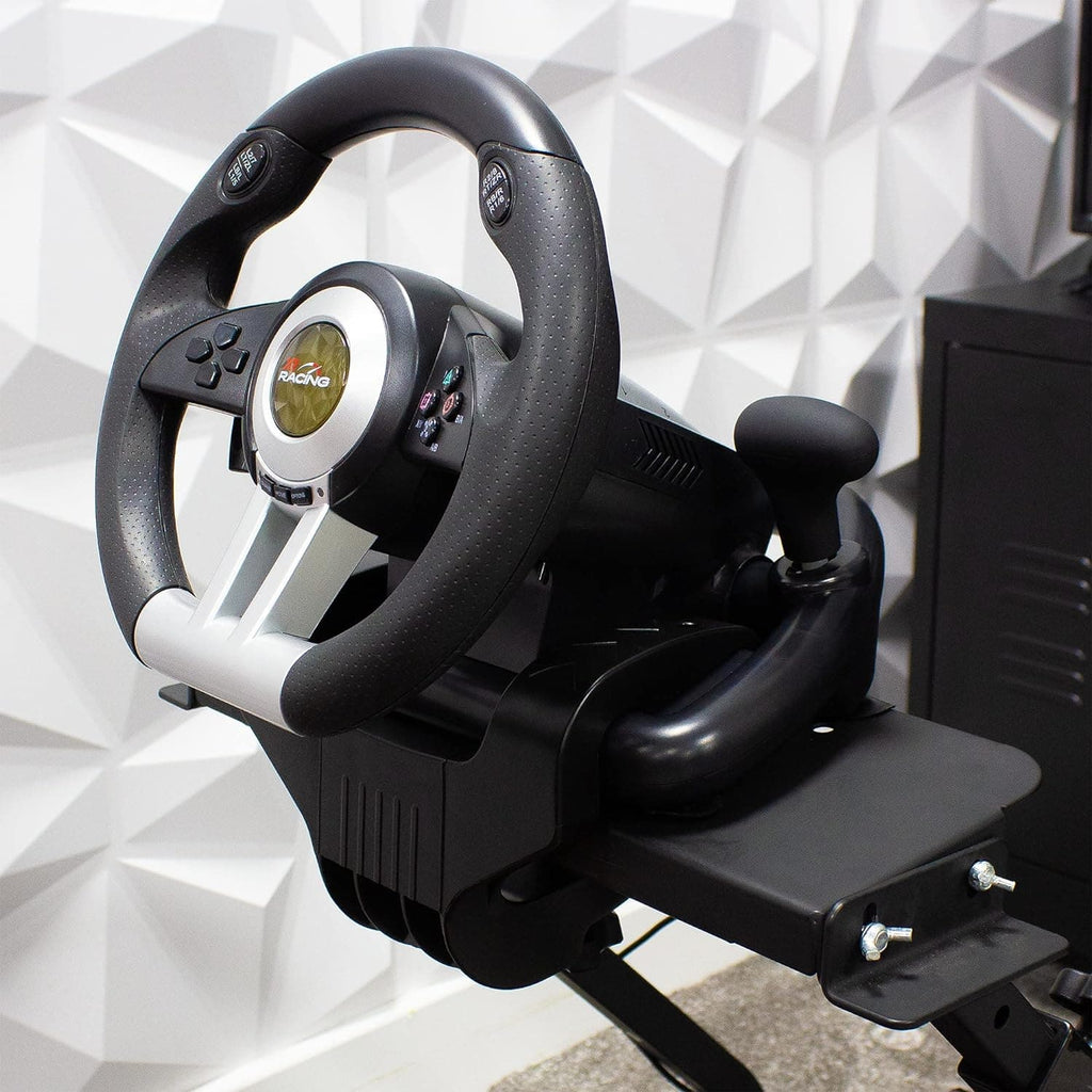 X-Rocker XR Racing Wheel V2 With Pedals - 180° Responsive - Compatible ...