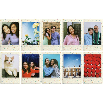 Fujifilm instax Mini Instant Film with Sprinkles Decorative Border – 1 ...