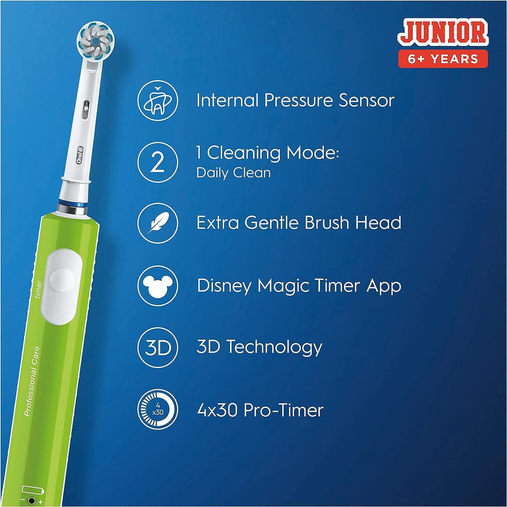 Oral-B Junior Electric Toothbrush - Green | Gadcet UK Health & Beauty £ ...
