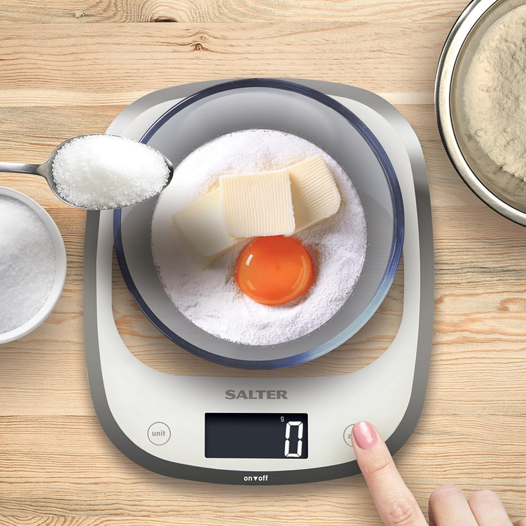 Salter 1050 WHDR Digital Kitchen Scale – 5kg Capacity, Add & Weigh, Ba ...