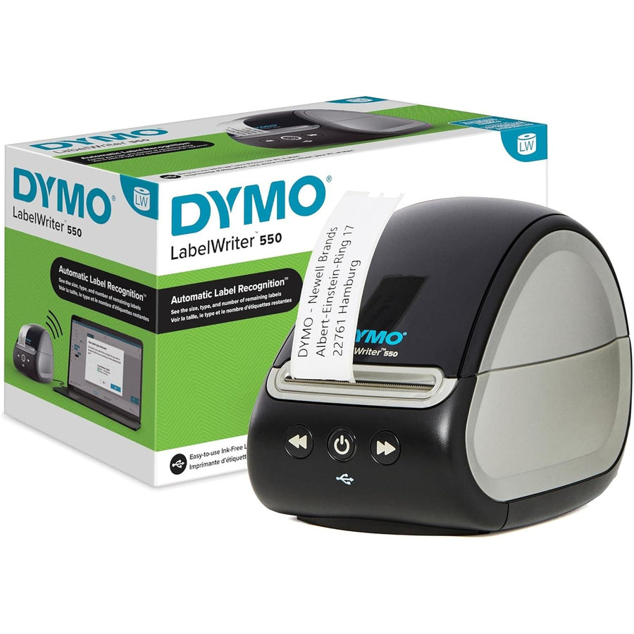 DYMO LabelWriter 550 Label Printer, Direct Thermal, Automatic Label ...