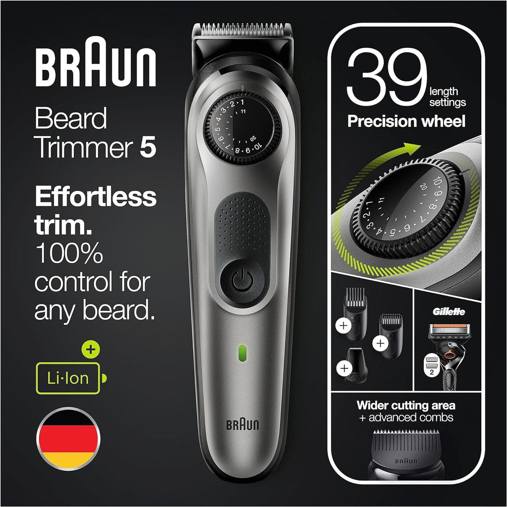 Braun Men's Beard Trimmer Series 5 & Hair Clippers with Gillette ...