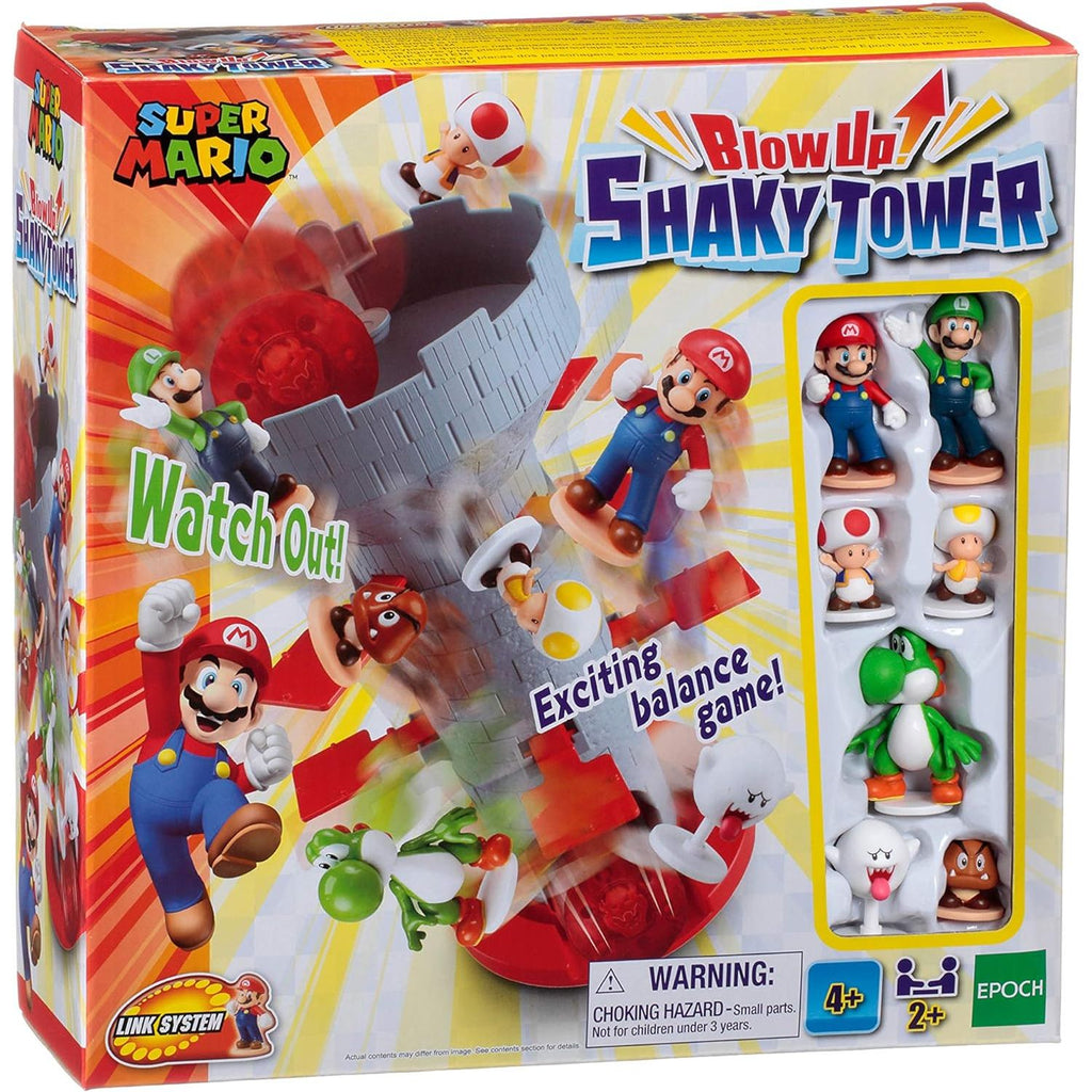 Super Mario Blow Up! Shaky Tower Game – Epoch Games 7356 – Fun Balance ...