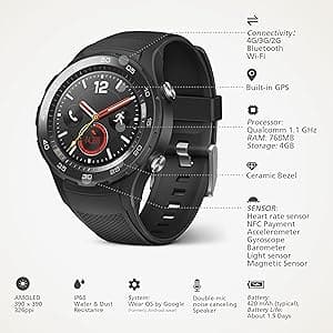 HUAWEI Watch 2 Sport Smartwatch, Fitness and Activities Tracker with ...