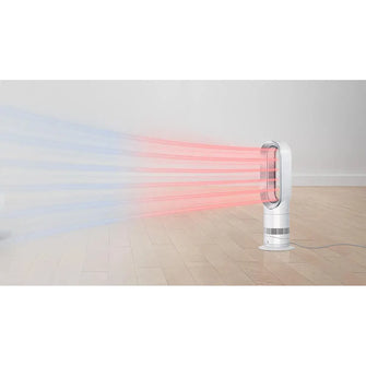 Dyson AM09 Hot+Cool Jet Focus Fan Heater – White/Nickel | Gadcet UK Air Conditioners £346.69 ...