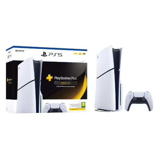 Sony PlayStation 5 (PS5) Slim Disc Console with 24-Month PS Plus ...