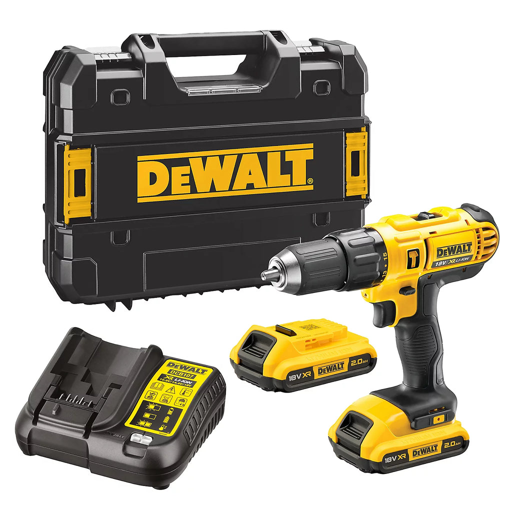 DeWalt 18V Li-ion Brushed Cordless Combi Drill (2 x 2Ah) – DCD776D2T-GB | Gadcet UK Power Tool ...