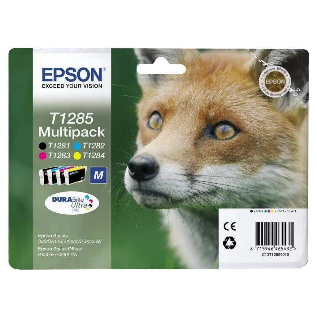Epson T1285 4 Ink Cartridge Multipack - Fox Original | Gadcet UK