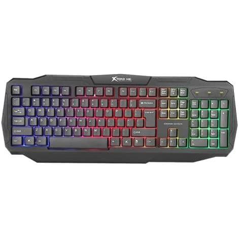 XTRIKE ME CM-406 Pack Gaming Spanish QWERTY Keyboard with 104 Keys with ...