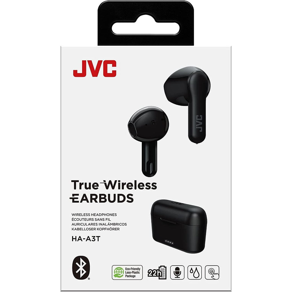 JVC HA-A3T True Wireless Bluetooth earbuds, up to 22 hours battery life ...