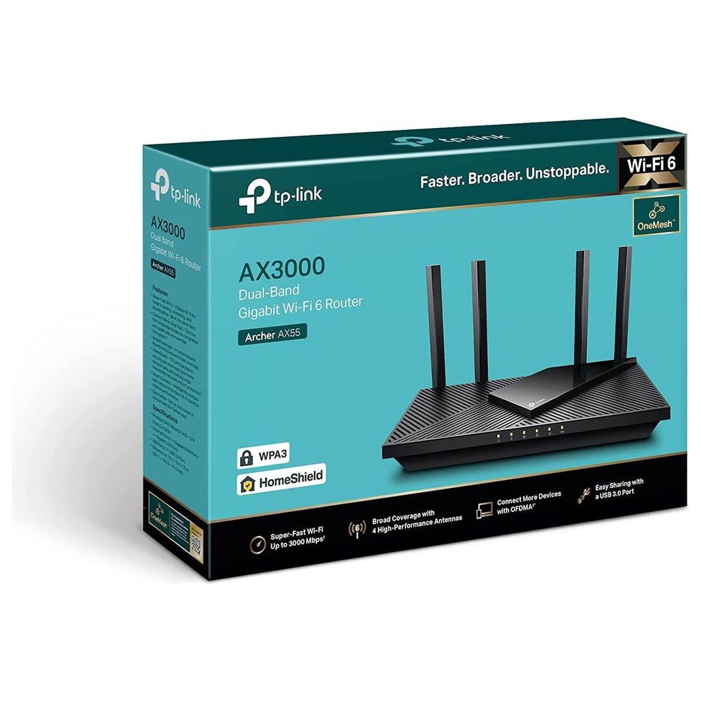 TP-Link Archer AX55 AX3000Mbps WiFi 6 Router, WiFi Router, Gigabit ...