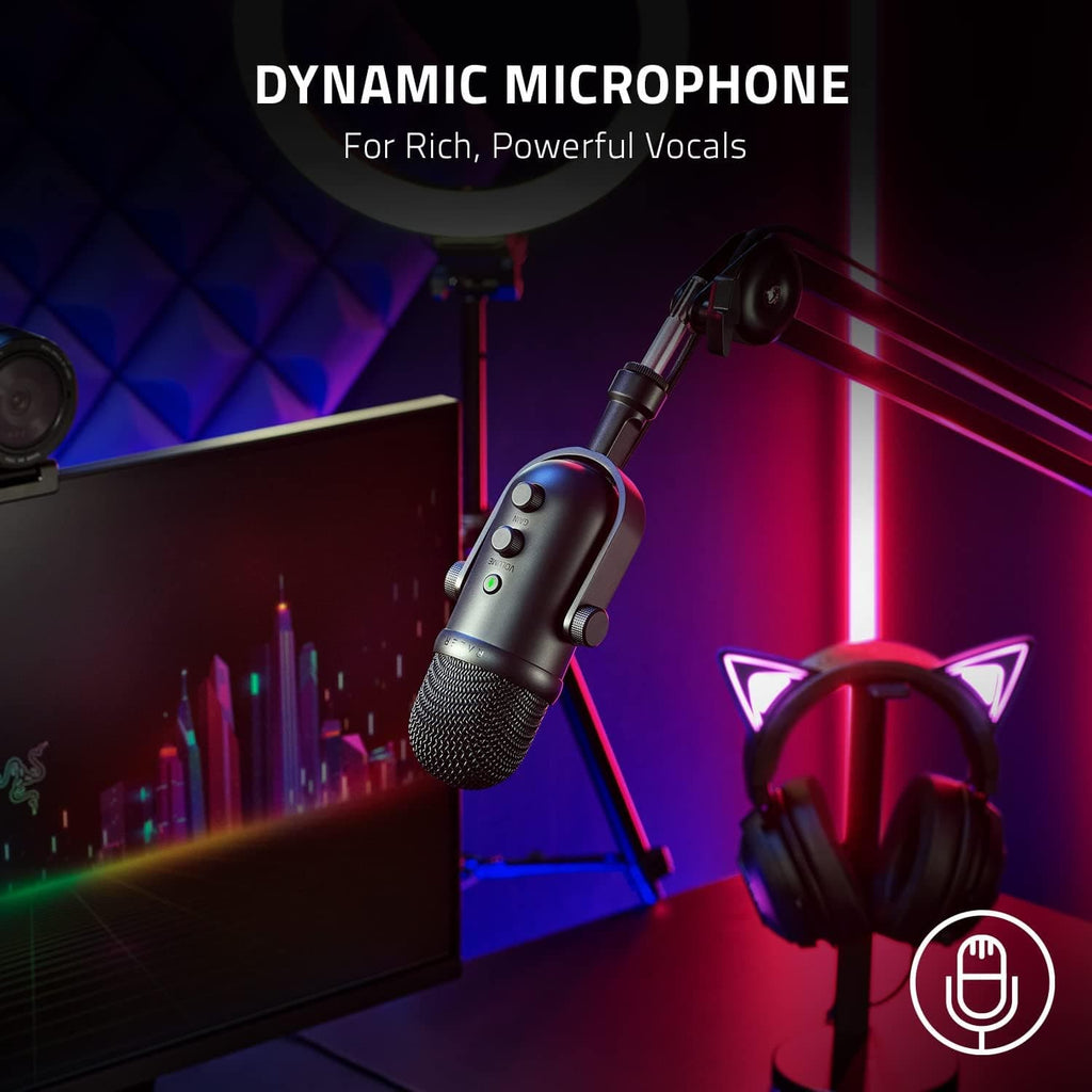 Razer Seiren V2 Pro - Professional-Grade USB Microphone for Streamers ...