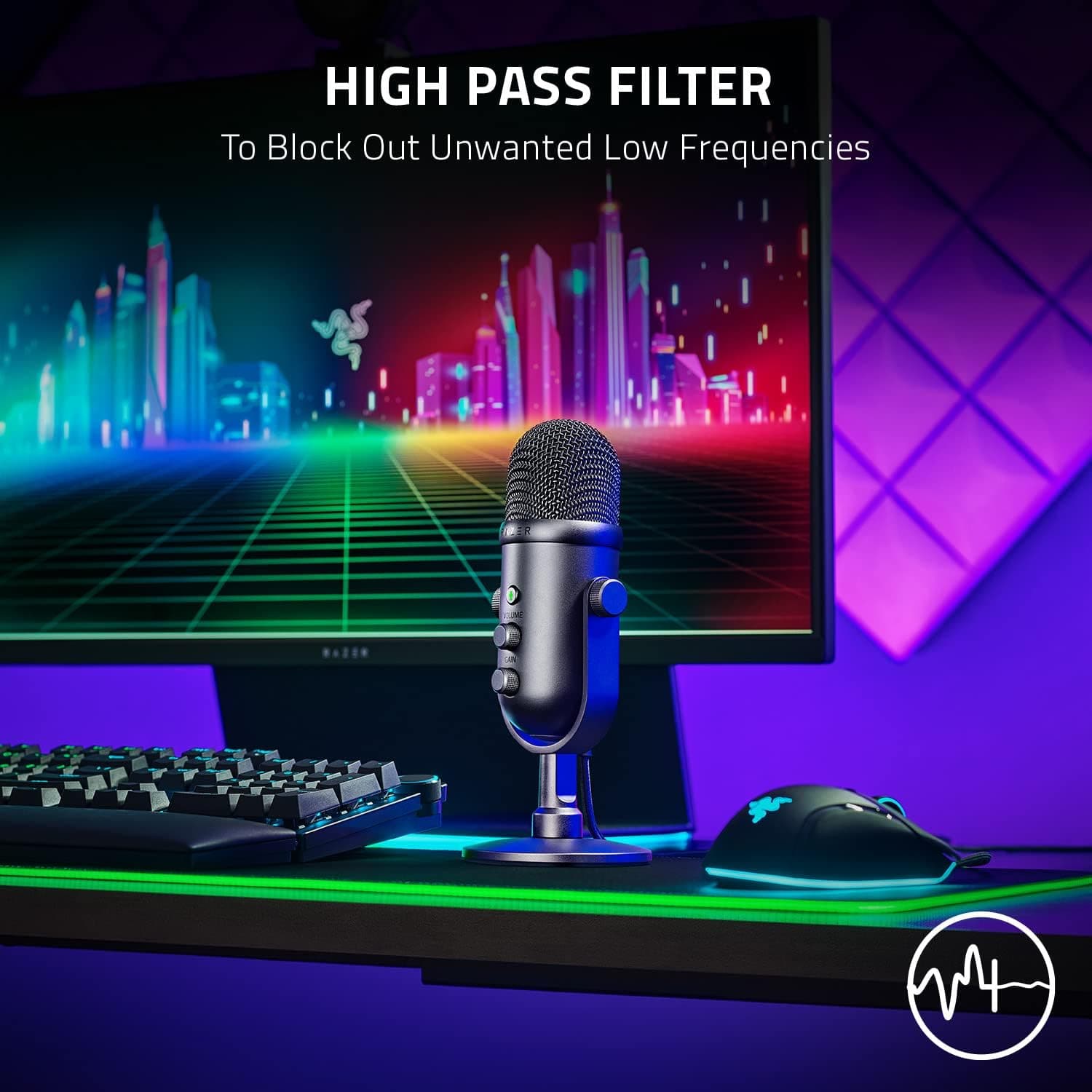 Razer Seiren V2 Pro - Professional-Grade USB Microphone for Streamers ...