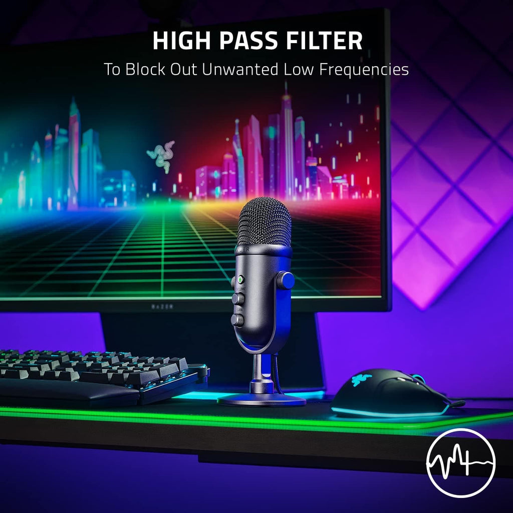Razer Seiren V2 Pro - Professional-Grade USB Microphone for Streamers ...