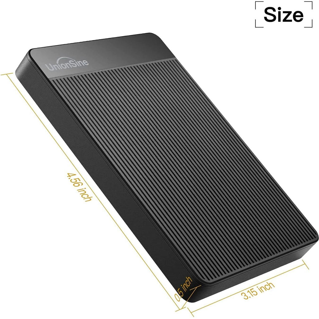 UnionSine 500GB Ultra Slim Portable External Hard Drive - USB 3.0 HDD ...