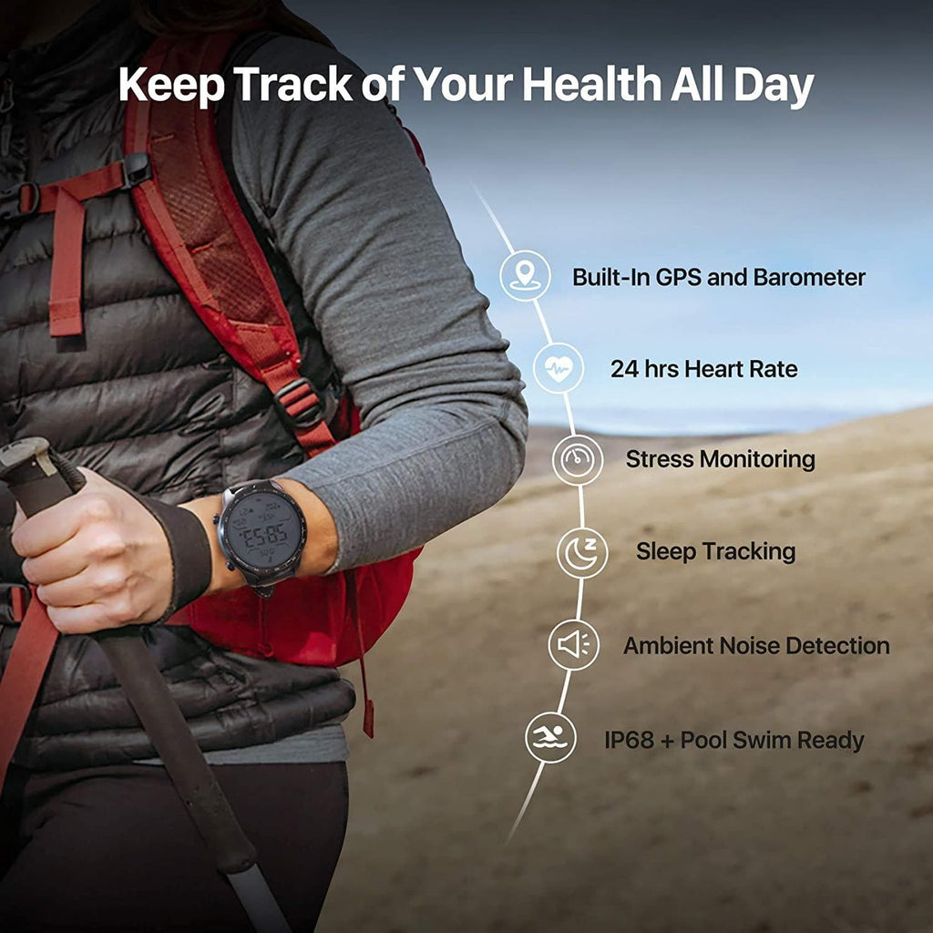 Ticwatch Pro 3 LTE smartwatch, Wear OS by Google, Qualcomm Snapdragon ...