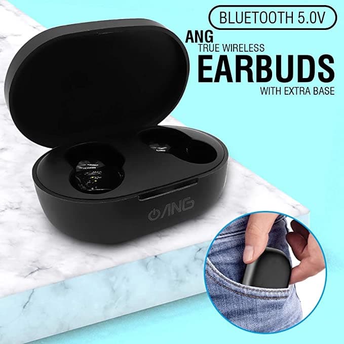 ANG True Wireless Earbuds, M1 Bluetooth Headphones in-Ear, Extra Bass ...